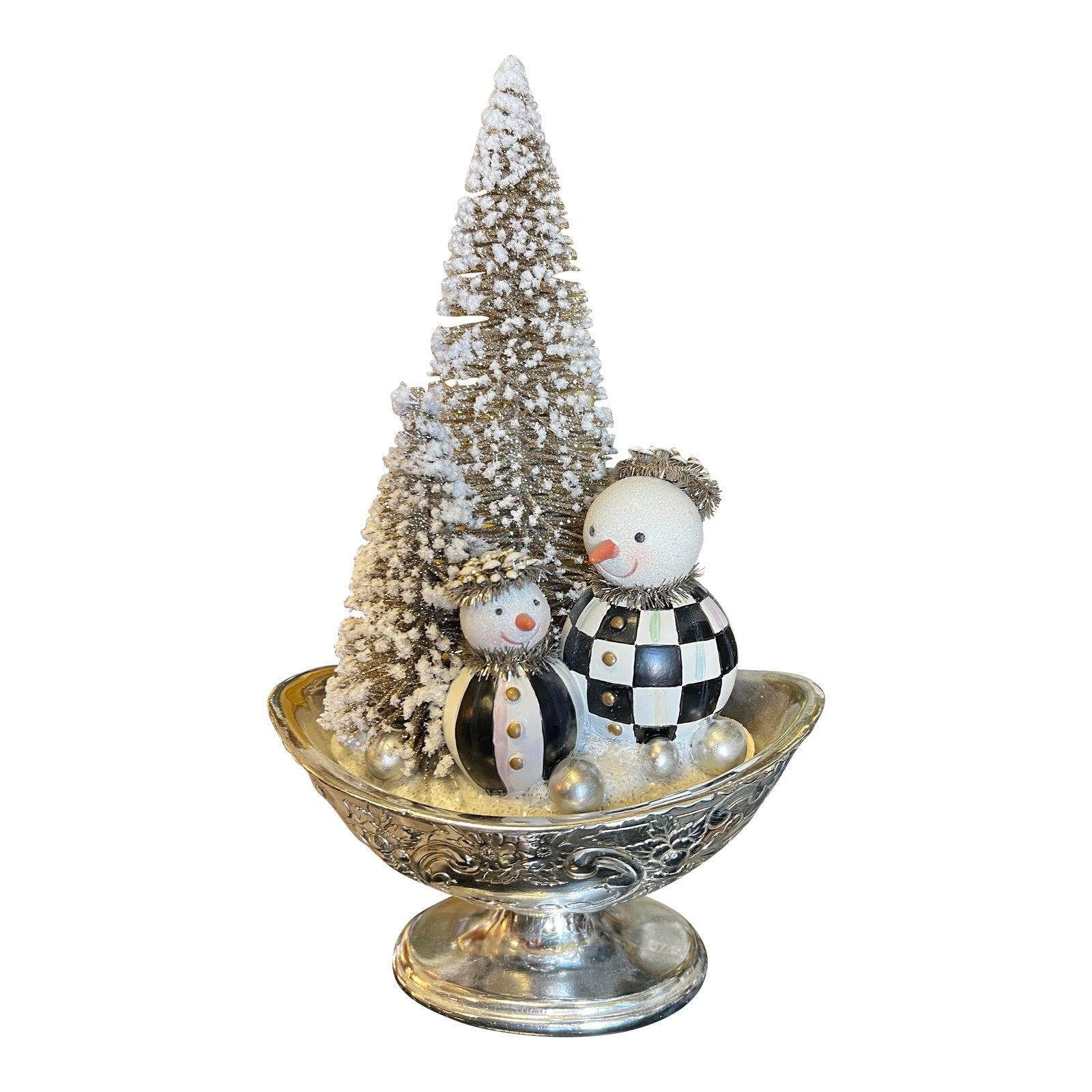 Vintage Silver MacKenzie Child Figures | Chairish
