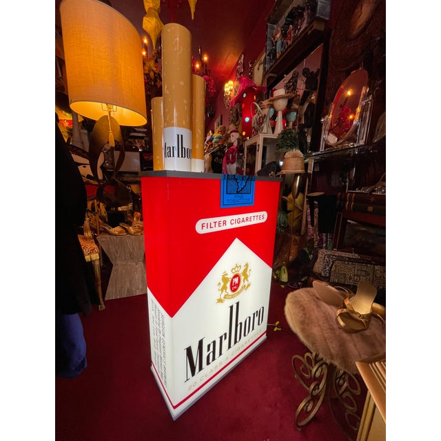 1980s Marlboro Cigarette Display Lamp Pop Art Light | Chairish