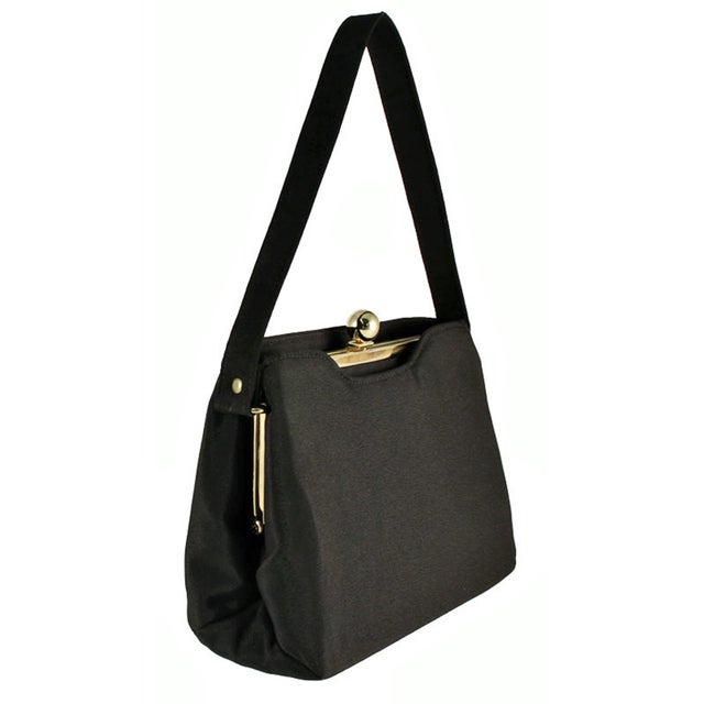 Vintage Harry Levine Black Acetate Purse | Chairish