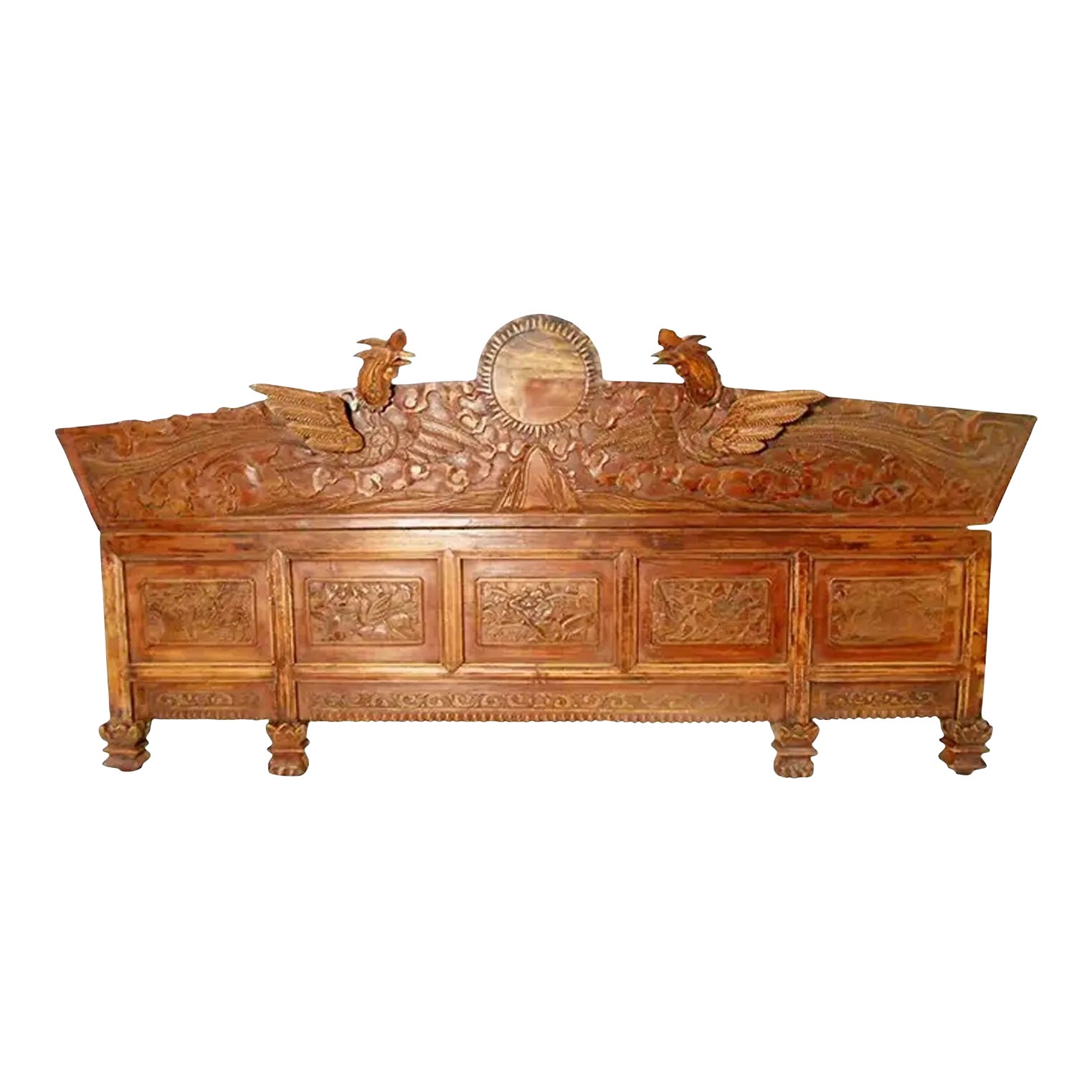 Antique "Phoenix" Door Lintel From Boudoir, Circa 1800-1849 | Chairish