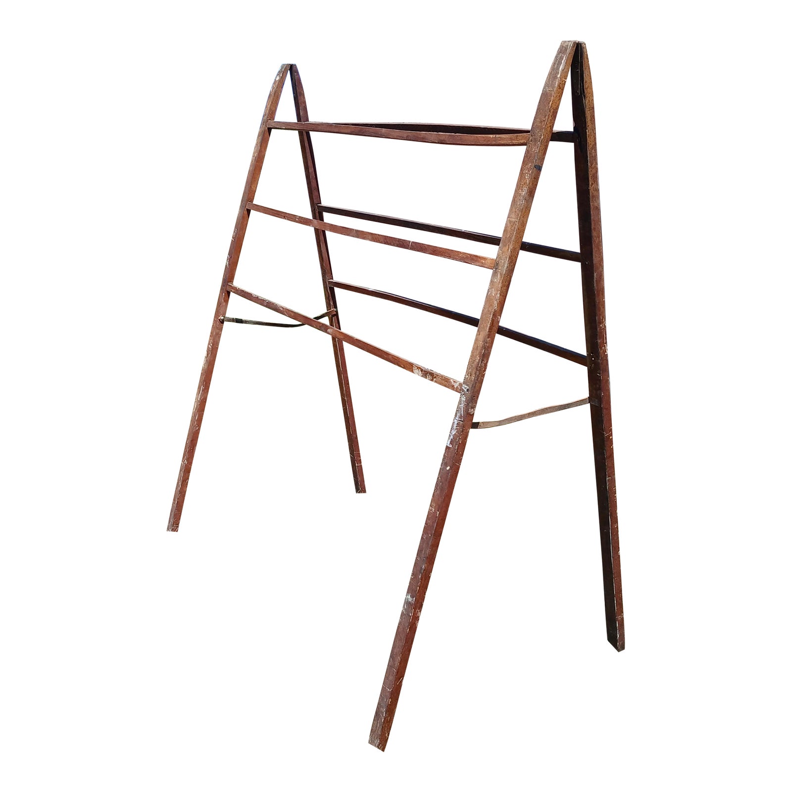 Antique Roosting Fold Up Ladder Rack Original Old Red Paint 1880s ...