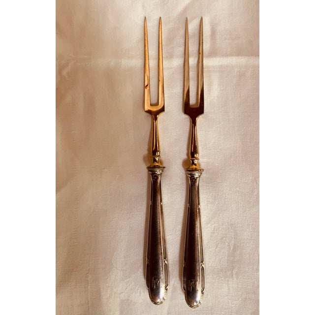1930s German Art Deco Style Forks- a Pair | Chairish