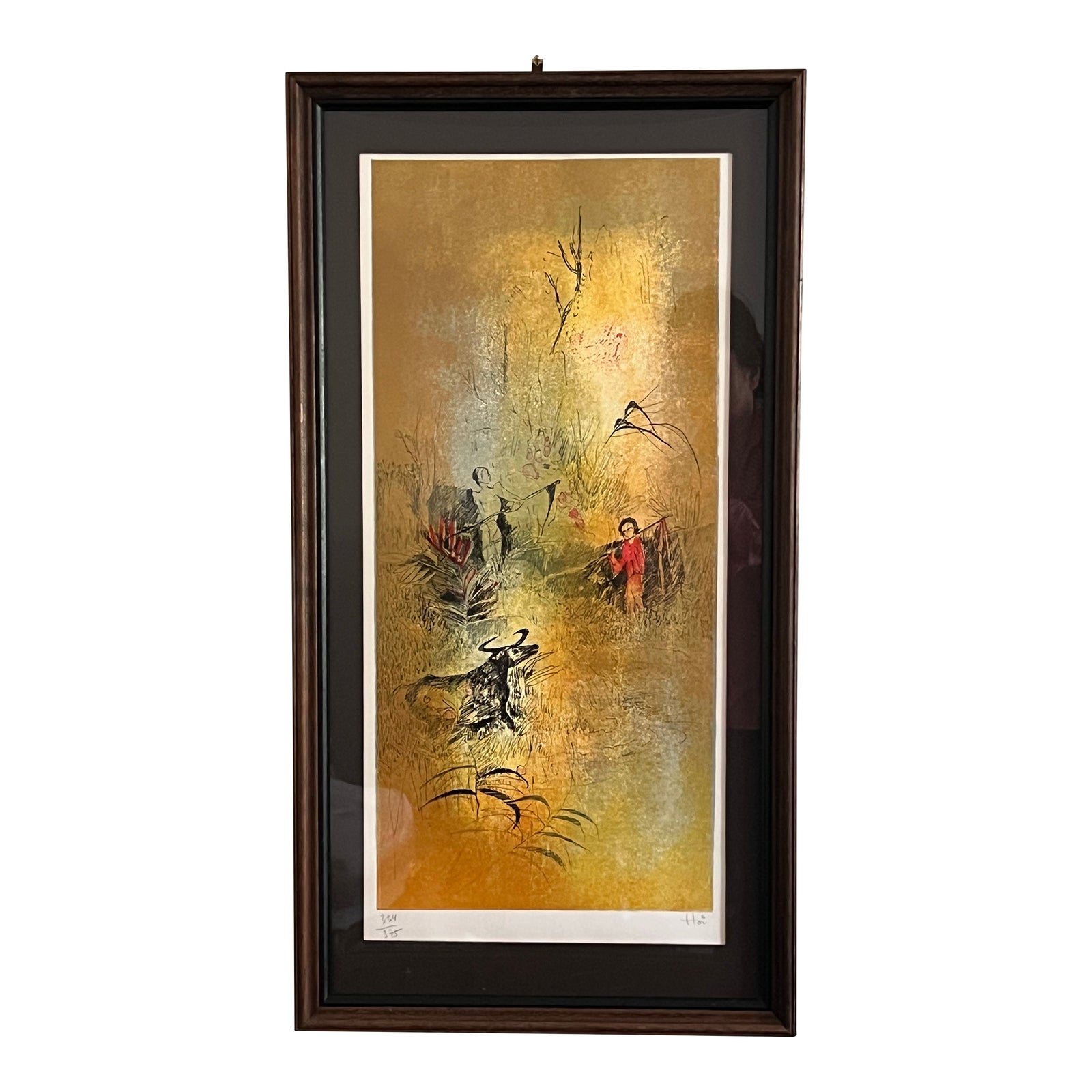 1970s Hoi LeBaDang Signed and Numbered C1974 Limited Lithograph “The ...