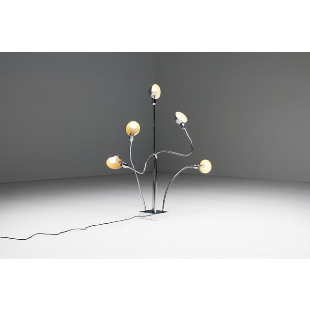 Hydra Floor Lamp attributed to Pierre Folie for Jacques Charpentier ...