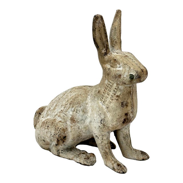 Very Rare Large Antique Cast Iron Rabbit Garden Ornament Made at New ...