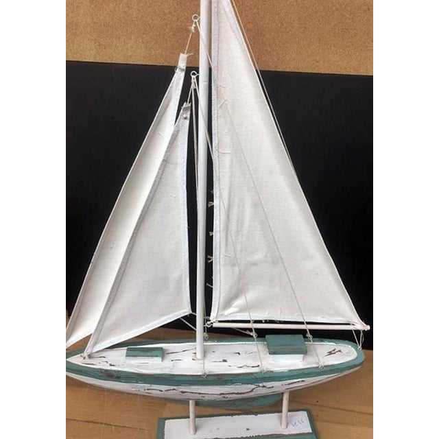 Vintage Model Cutter Rig Sailboat Model | Chairish