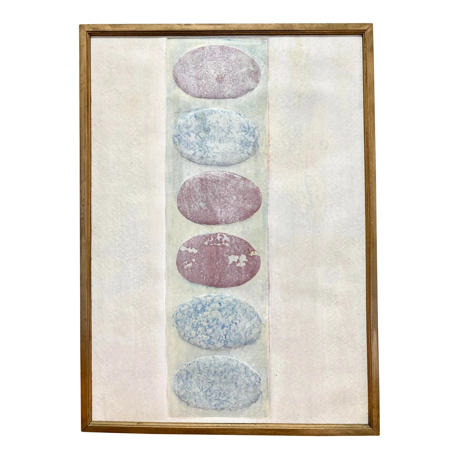 Modernist Minimalist Cast Paper Painting | Chairish
