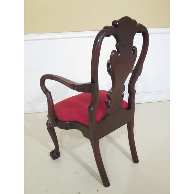 Kindel Winterthur Collection Mahogany Clawfoot Arm Chairs- A Pair ...