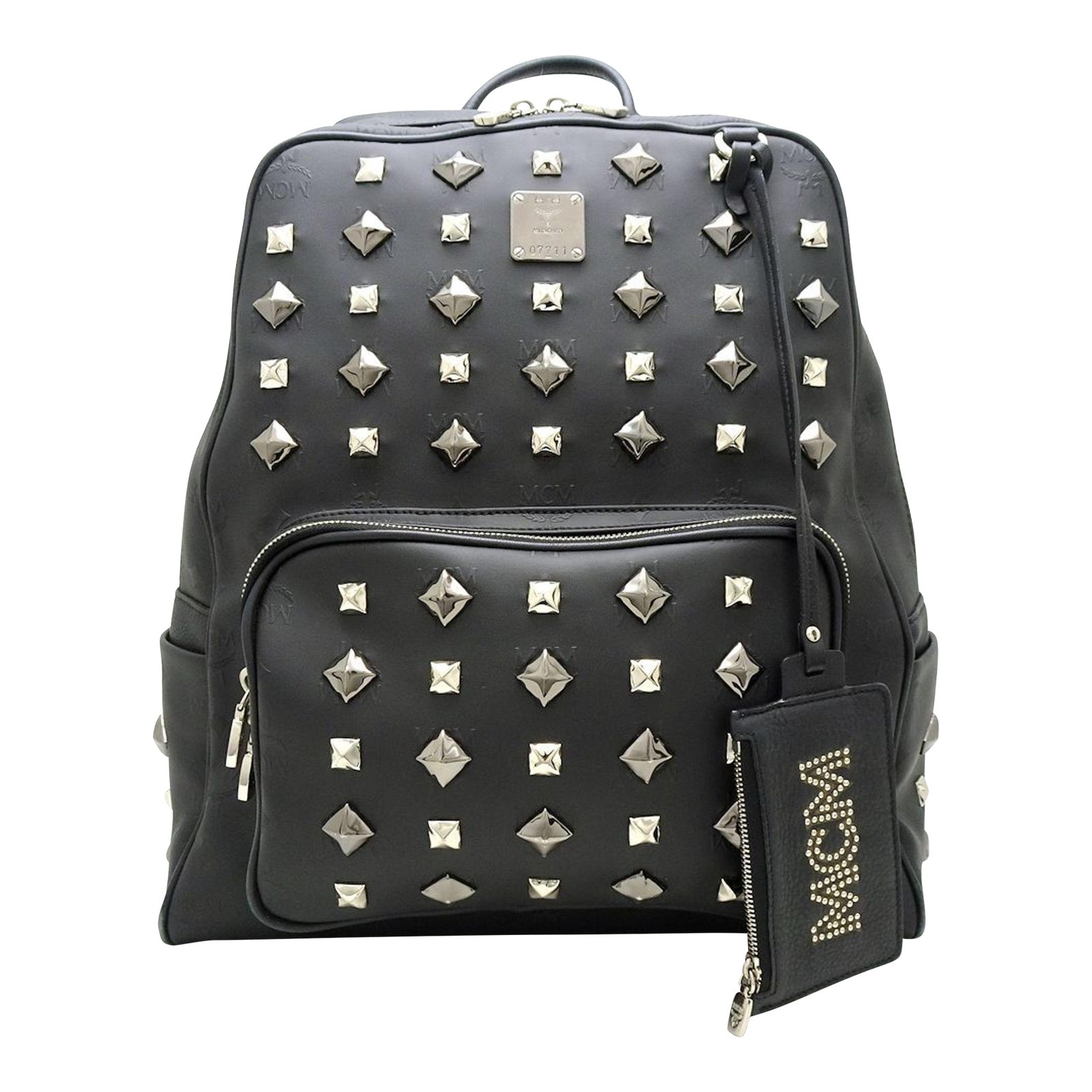 Mcm Mmk1Svh01Bk001 Rucksack/Backpack Studded Men's Women's X Leather ...