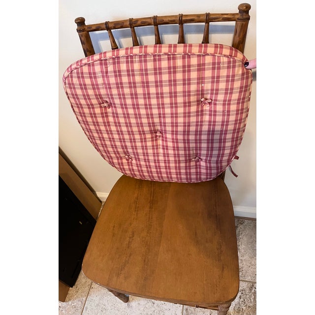 Mid 20th Century Faux Bamboo Tortoise Shell Finish Chair Made in Spain ...