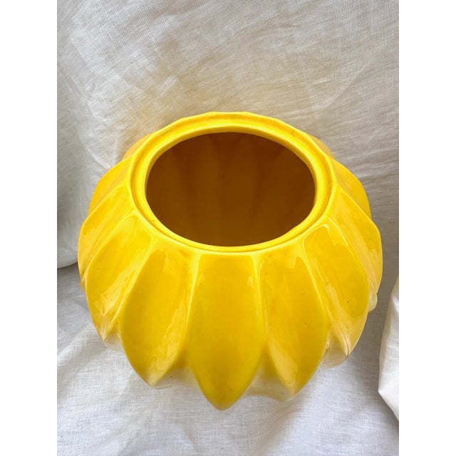 Casa1315 Yellow Geometric Lidded Container | Chairish