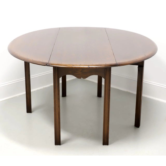 Vintage 20th Century Oak Distressed Gateleg Drop-Leaf Irish Wake Dining ...