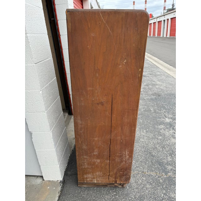 Vintage Art Deco Armoire Waterfall Furniture Inlaid 1930s Wardrobe ...