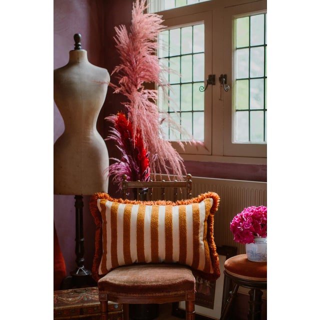 Palais Jackie Rust & Sand Decorative Pillow | Chairish