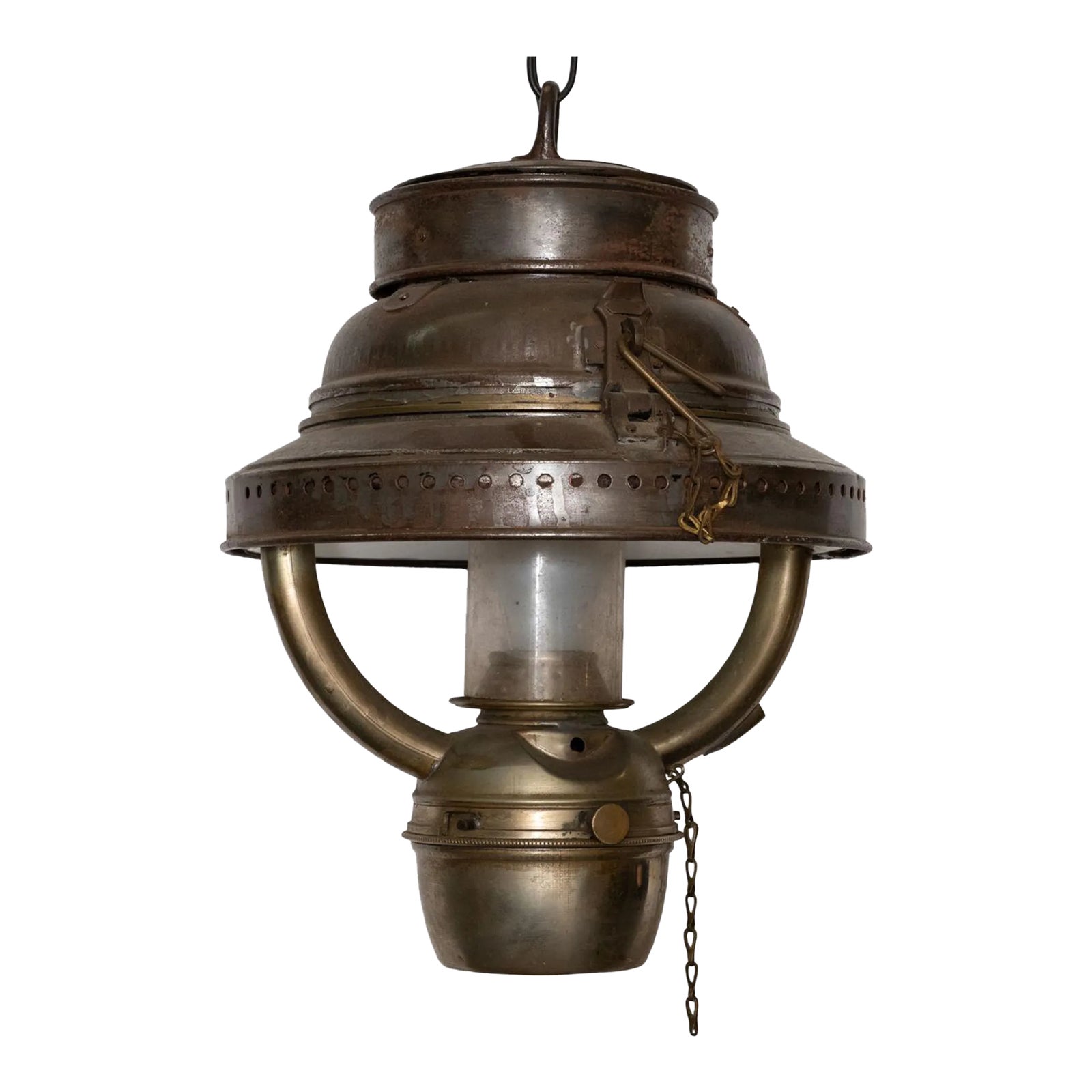 Vintage Retrofitted Kerosene Lantern | Chairish
