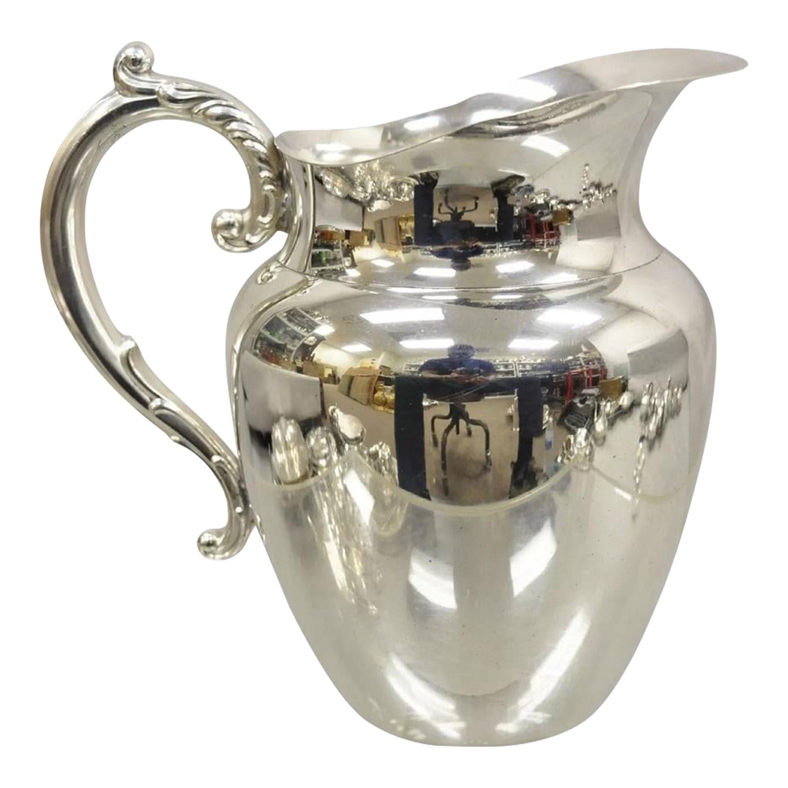 Late 20th Century Wma Rogers Oneida Victorian Style Silver Plated Water ...