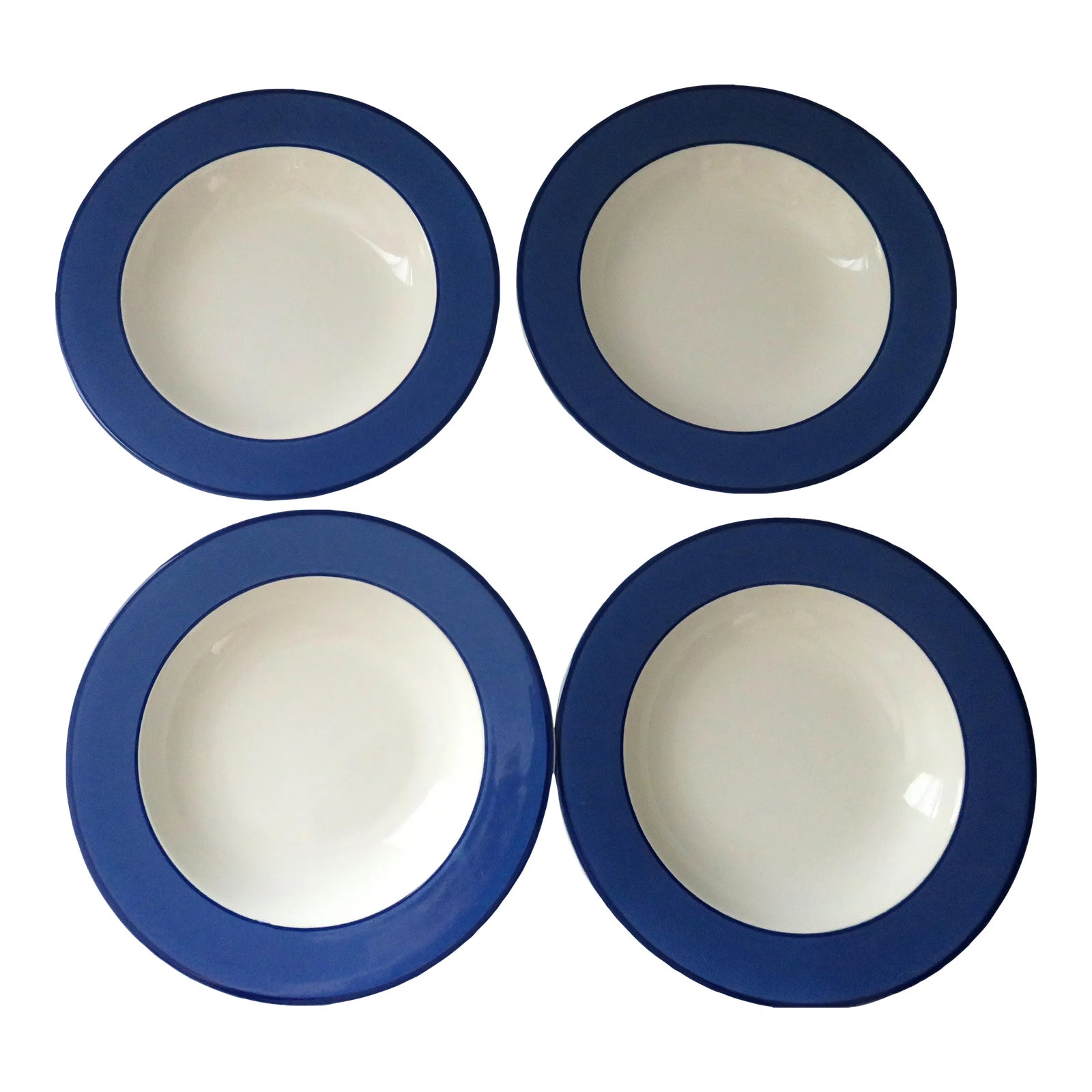 Vintage Pagnossin Bowls Soup/Salad Treviso Spa Blueberry Italy- Set of ...