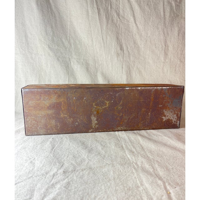 Early 20th Century Vintage Patinated Tool Box | Chairish
