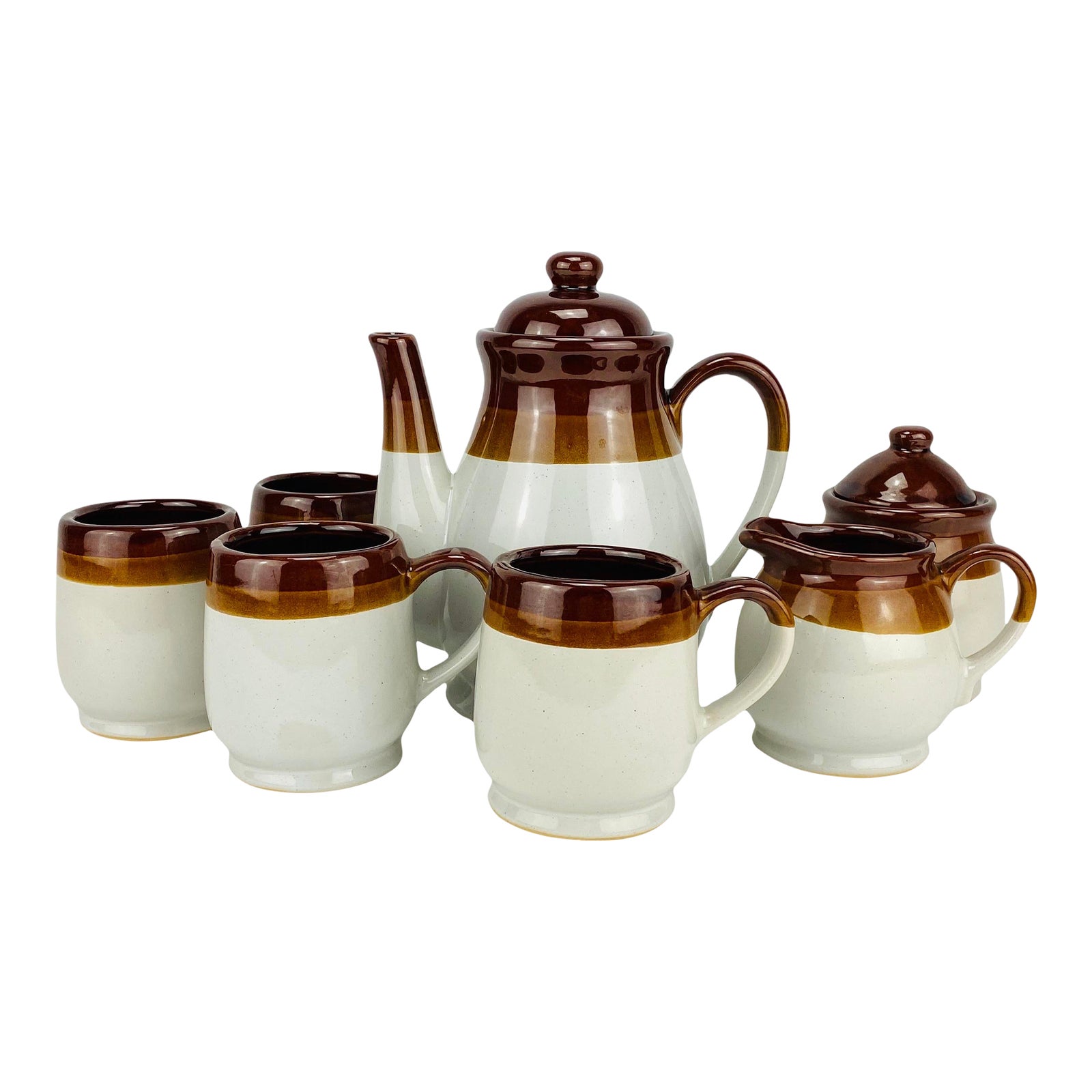 Vintage Gailstyn-Sutton Brittany Cook N' Serve Stoneware Coffee, Set of ...