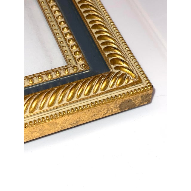 Vintage Gilt & Black Italian Classical Wood Frame | Chairish