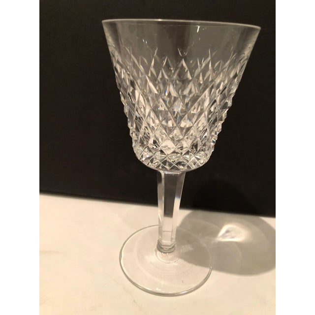 Set of Five Waterford White Wine Crystal Goblets | Chairish