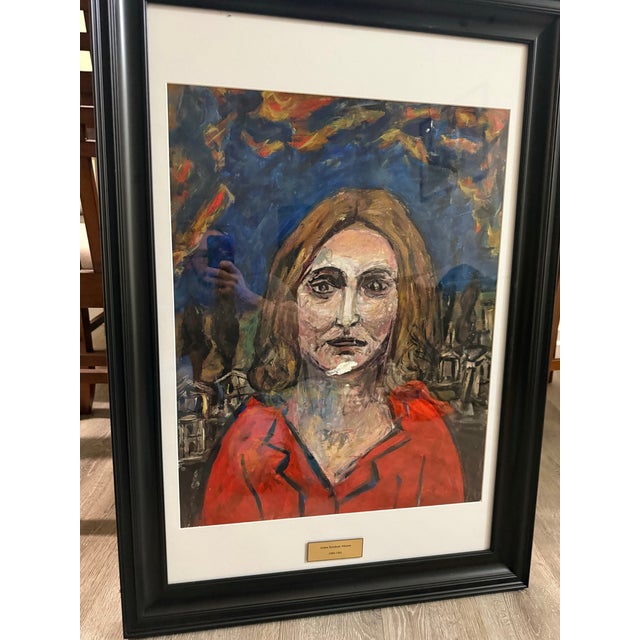 Vintage Abstract Oil on Paper by Listed Artist Arthur Rosskam Abrams ...