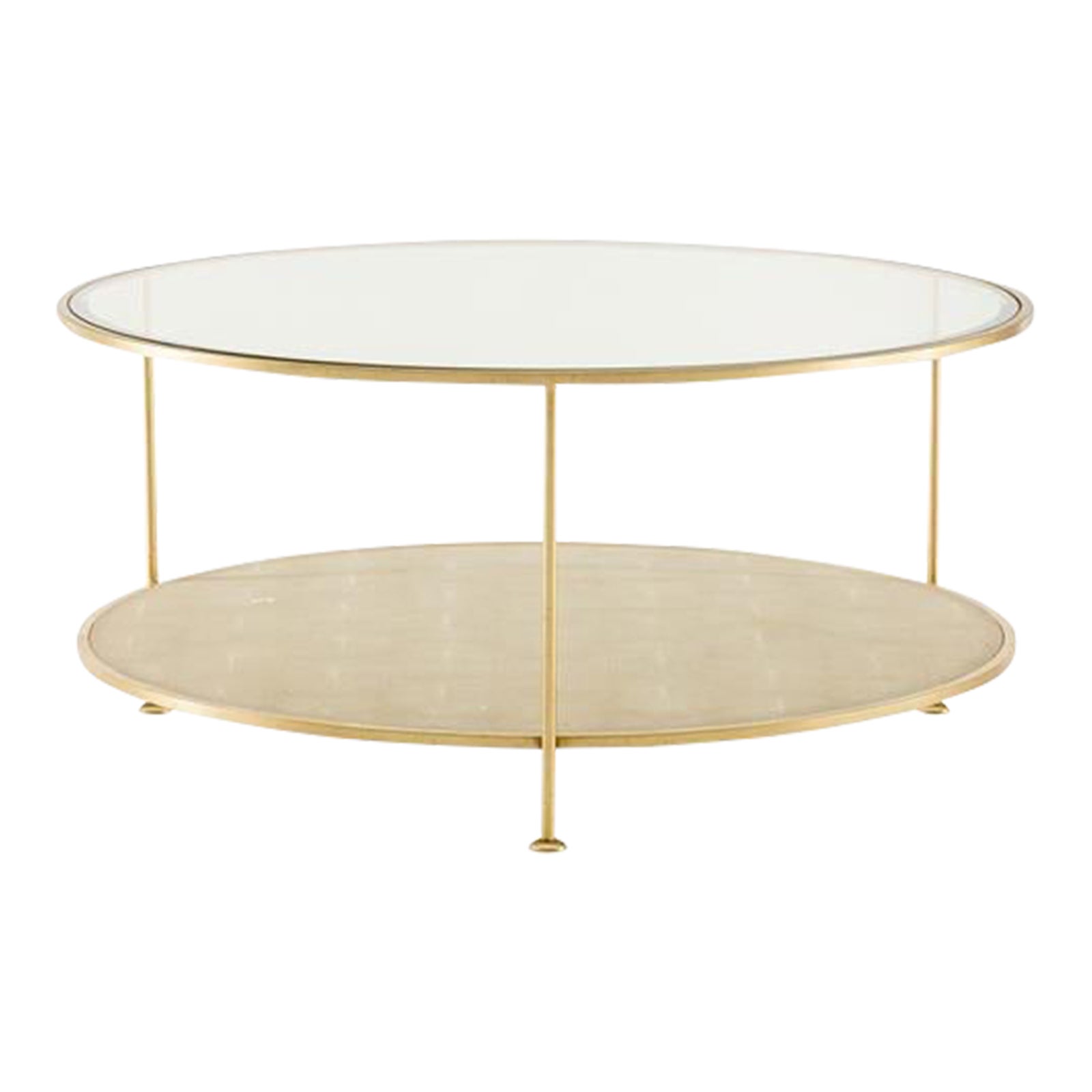Adele Modern Glass-Topped Coffee Table | Chairish