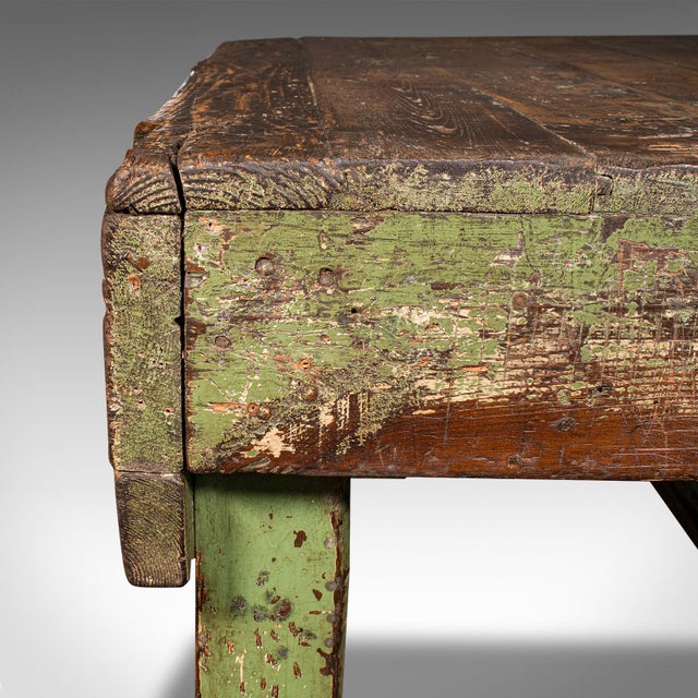 1900's Large Antique Industrial Work Table | Chairish