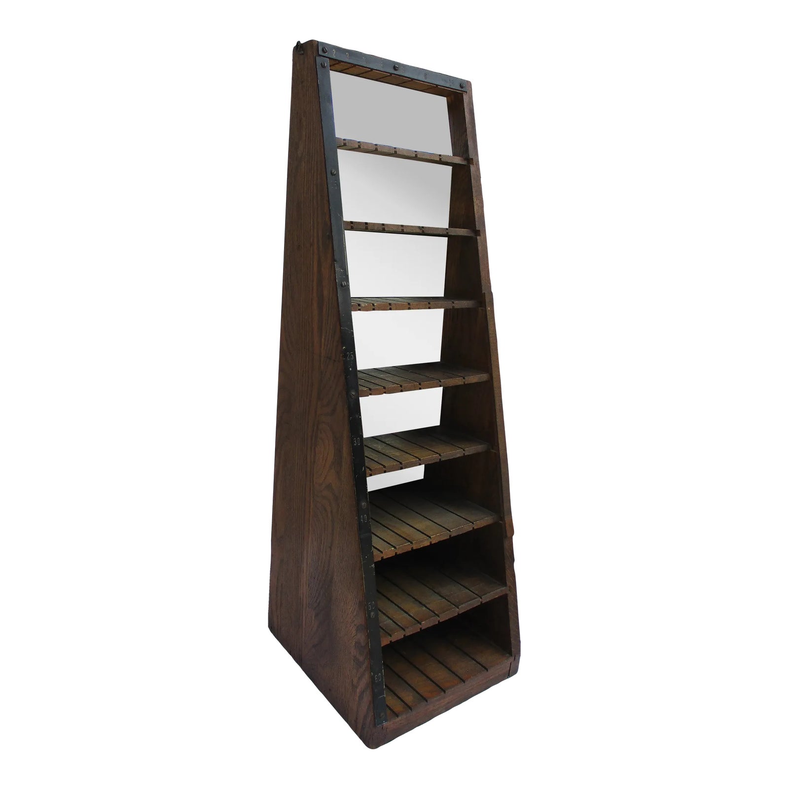 Antique Mercantile Reglet Cabinet Display | Chairish