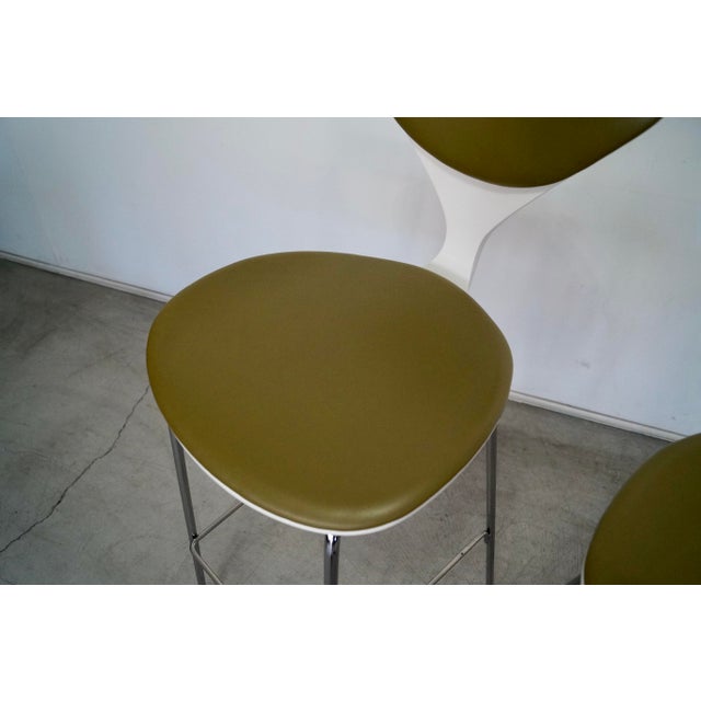 Mid-Century Modern Norman Cherner Bar Stools - a Set of 3 | Chairish