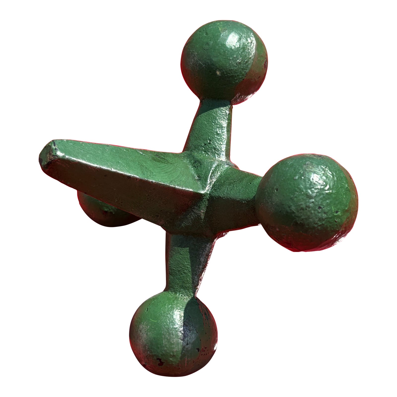 Mid 20th Century Large Cast Iron Jack Paperweight / Object | Chairish