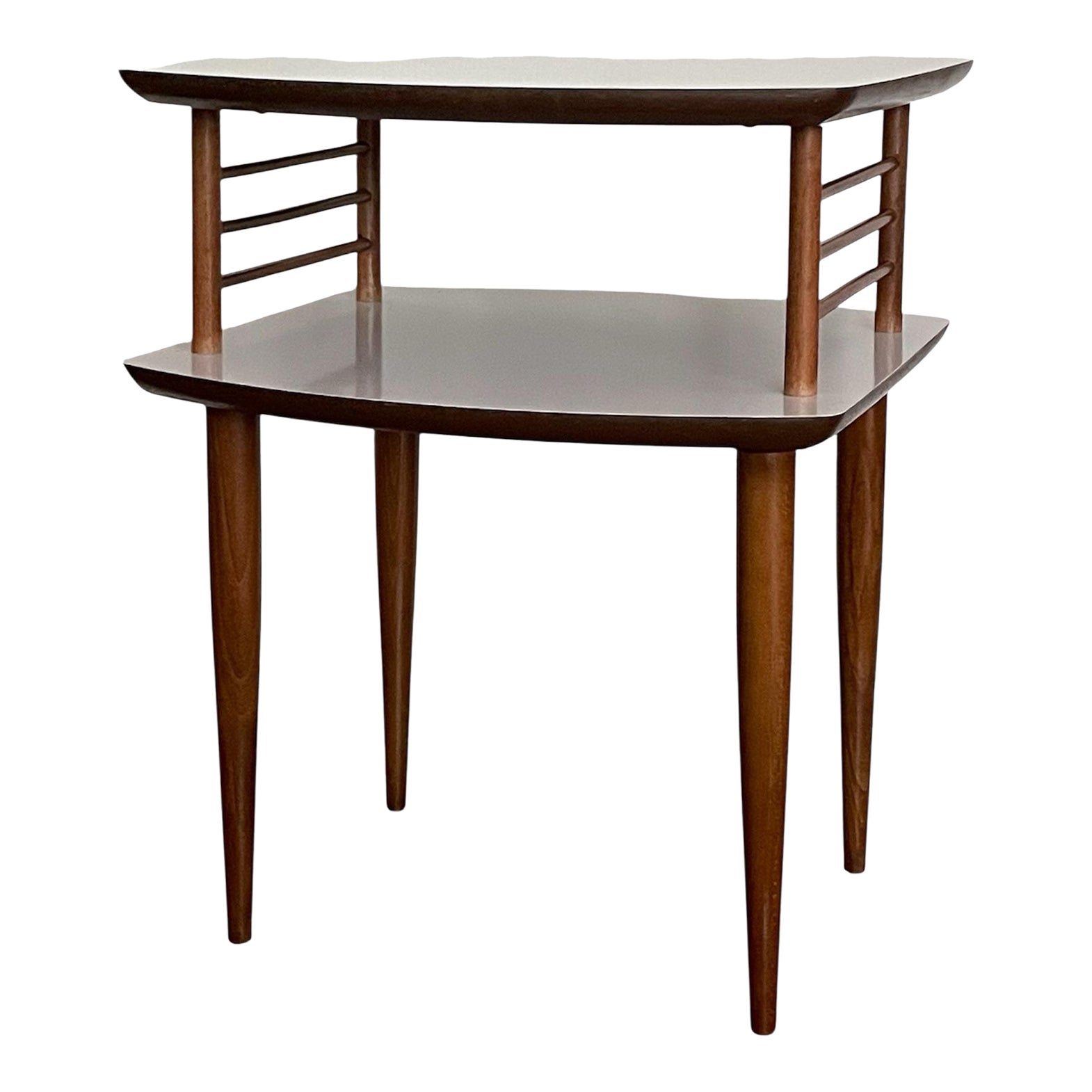 1950s Mid Century Modern Formica Accent Table | Chairish