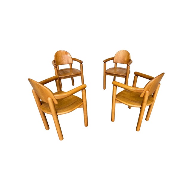 Set of Four 1980s Danish Dining Chairs by Rainier Daumiller | Chairish