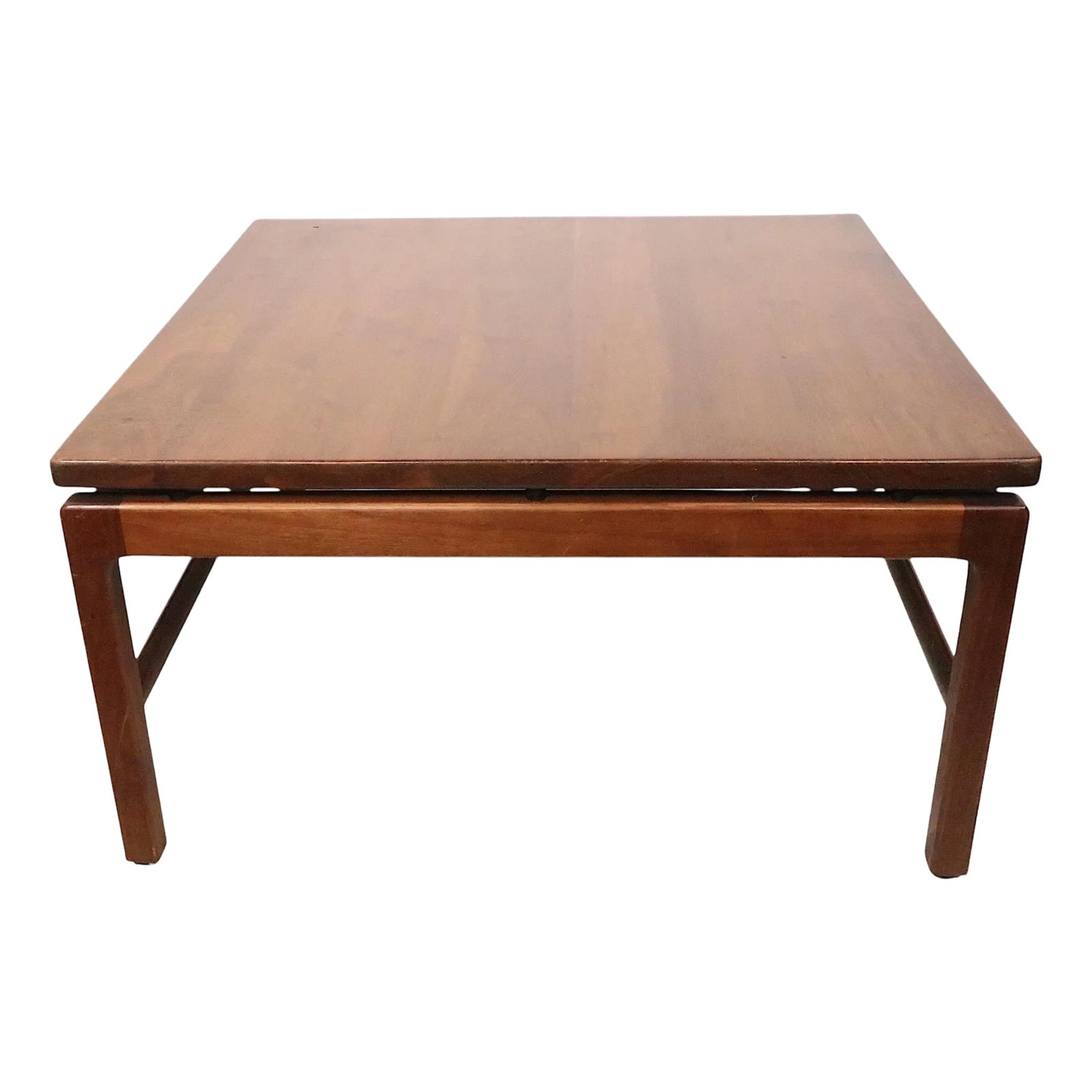 Architectural Mid Century Floating Top Coffee Table by Gunlocke | Chairish