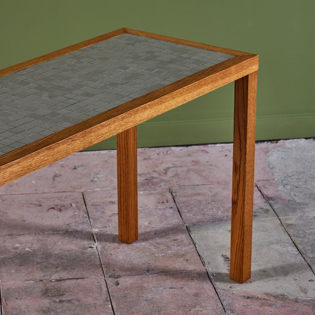 Gordon & Jane Martz Mosaic Tile Console Table | Chairish