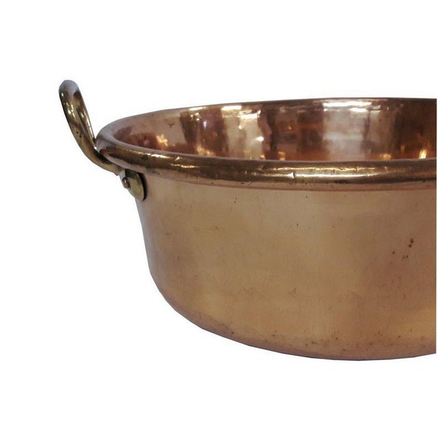 Antique French Copper Basin Confisier French Country Kitchen Large ...