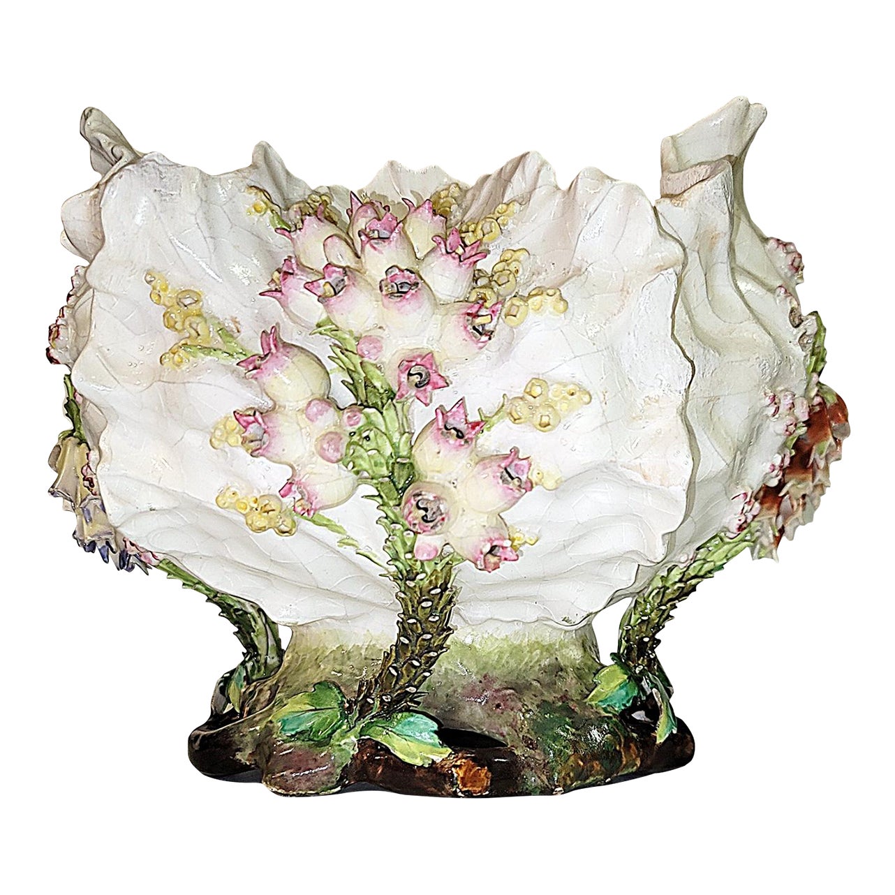 Vintage Moore Pottery Ceramic Cabbage Bowl | Chairish