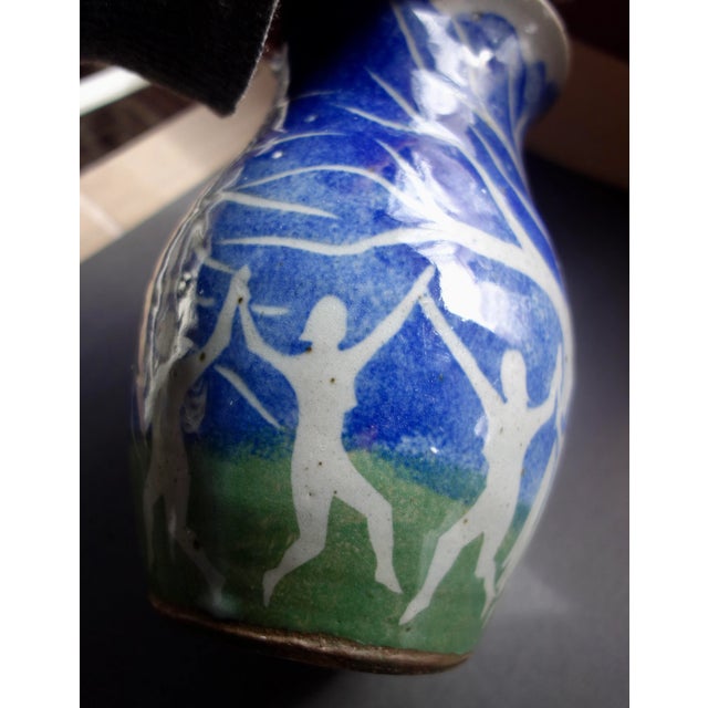 1990s Naked Ladies Dancing in Moonlight Pitcher, Signed | Chairish