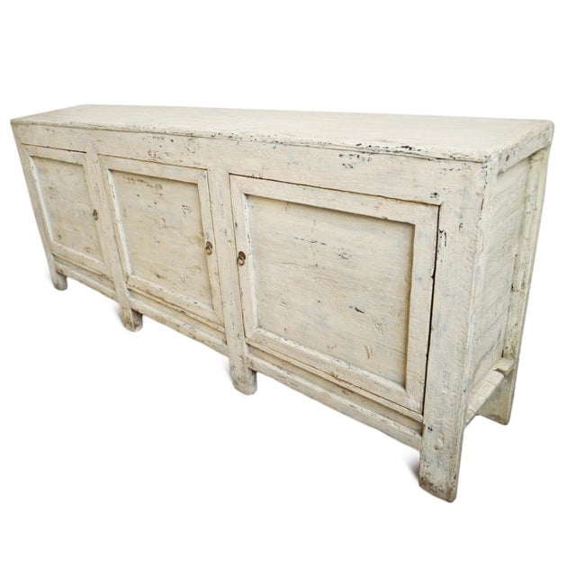 Mid 20th Century Vintage Ocean Washed Sideboard | Chairish