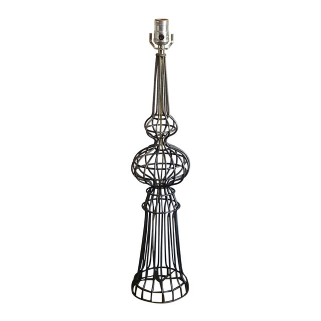 Vintage Steel Rod Spire Lamp | Chairish