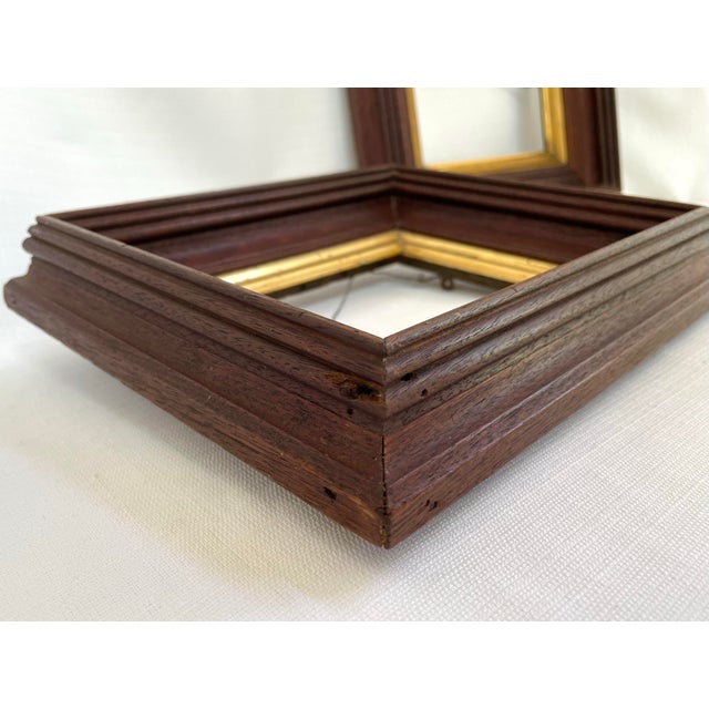 Vintage Rustic Wood Frames - a Pair | Chairish
