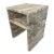 White & Grey Marble Bedside Table | Chairish