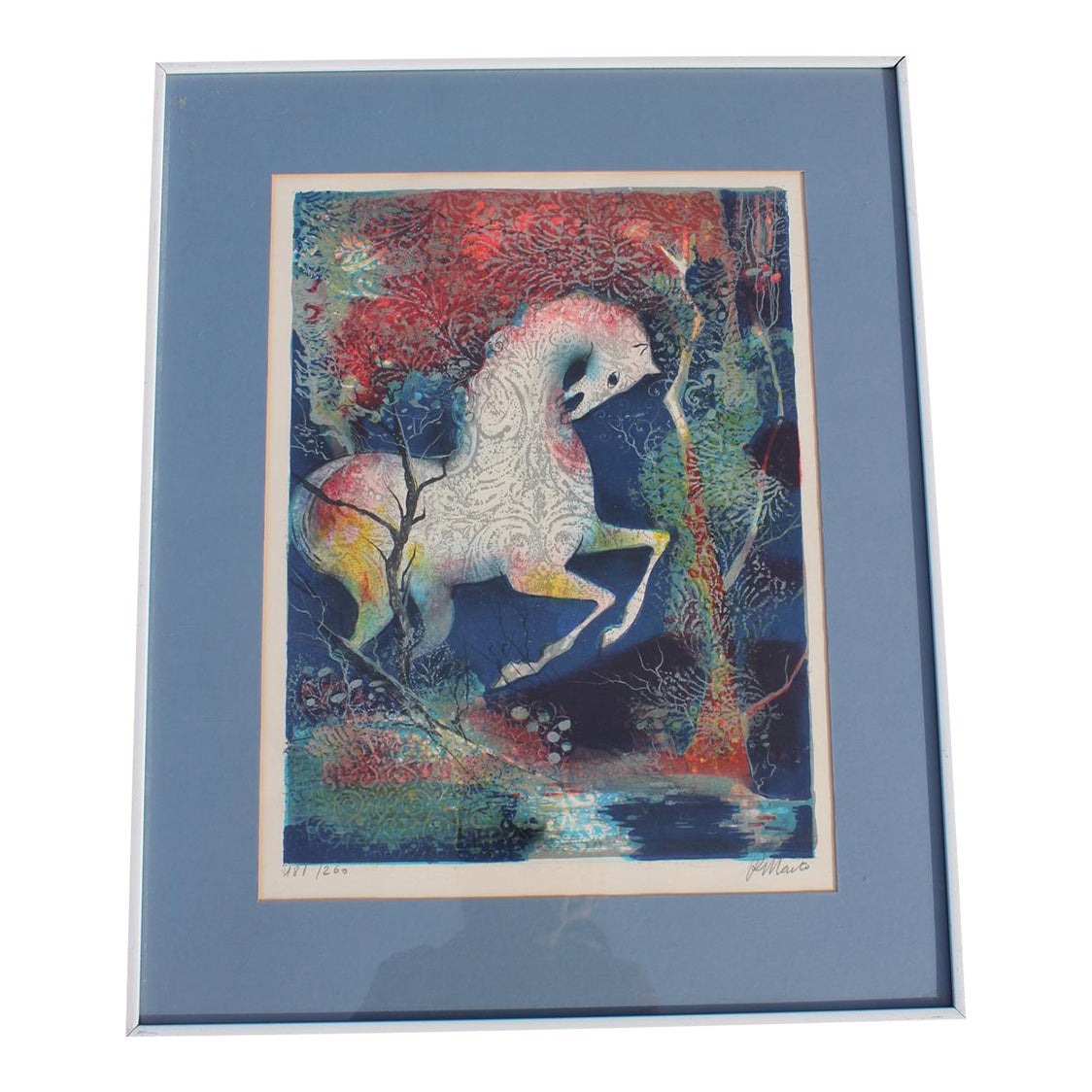 Josep Puigmartí Lithograph of Caballo De La Selva | Chairish