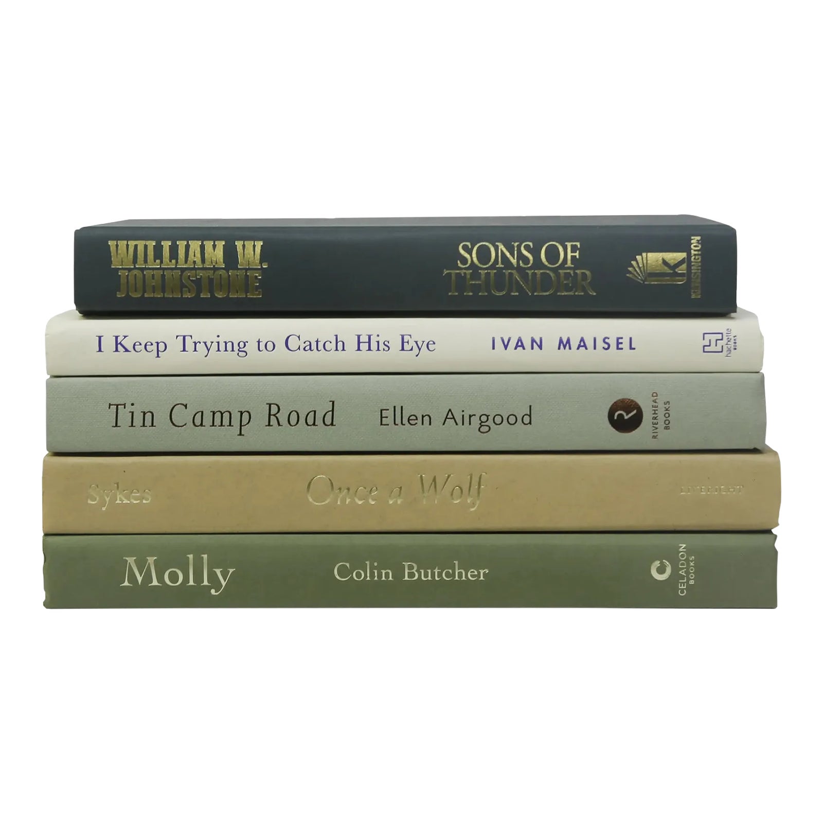 Modern Savannah Book Stack, S/5 | Chairish