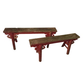 Vintage & Used Chinese Benches | Chairish