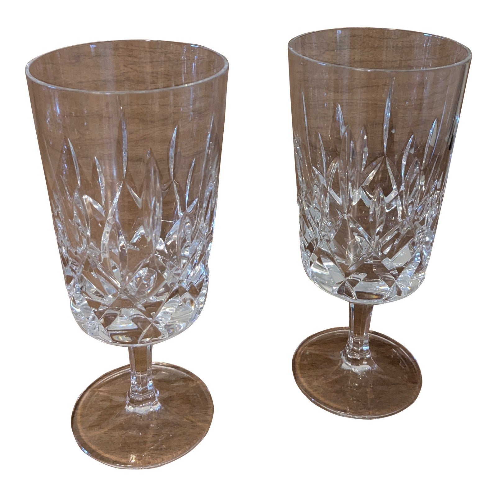 1980s Gorham King Edward Crystal Iced Tea Goblets - Set of 2 - West ...