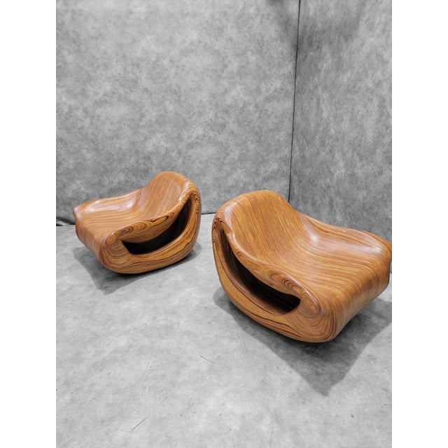 1970s Vintage Modern Strata Chair Styled After Stew - Pair | Chairish