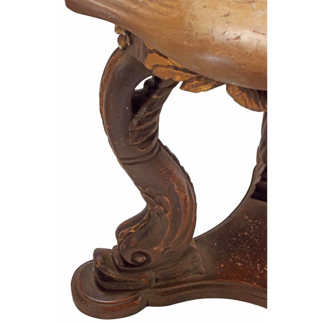 Mid 20th Century Venetian Style Parcel-Gilt Shell Form Carved-Wood ...