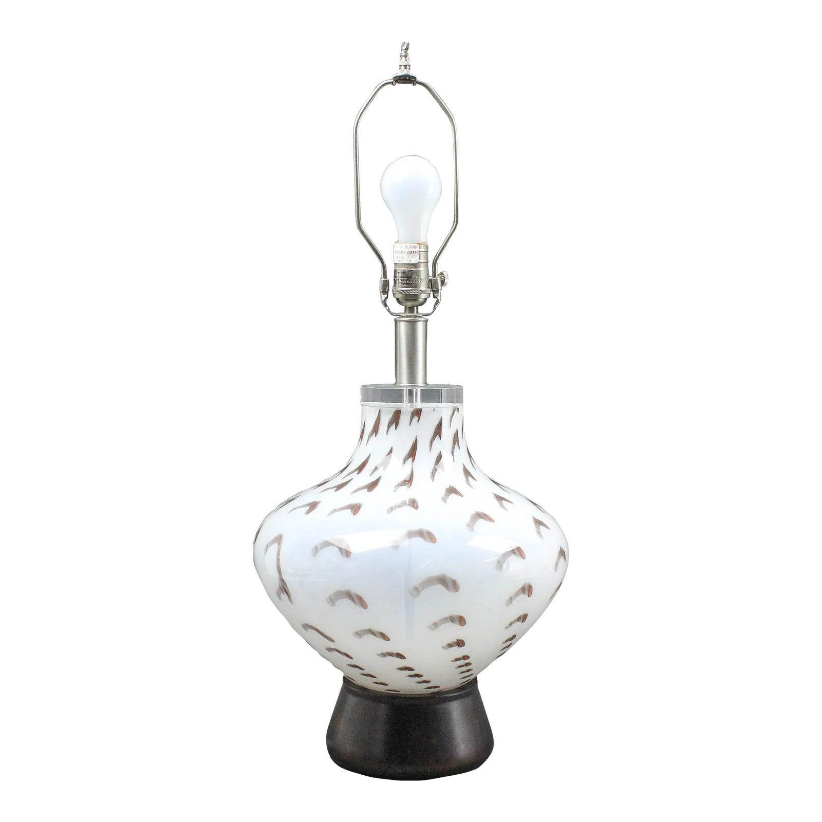 Waterford Crystal Evolution Ice Age Table Lamp | Chairish