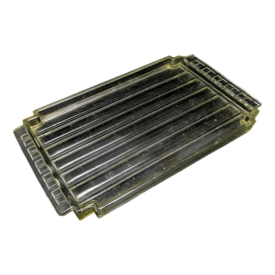 Art Deco Polish Tray by Hortensja Glassworks, 1930s | Chairish